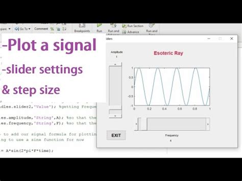 How To Use Sliders And Plot Signals In MATLAB Guide YouTube