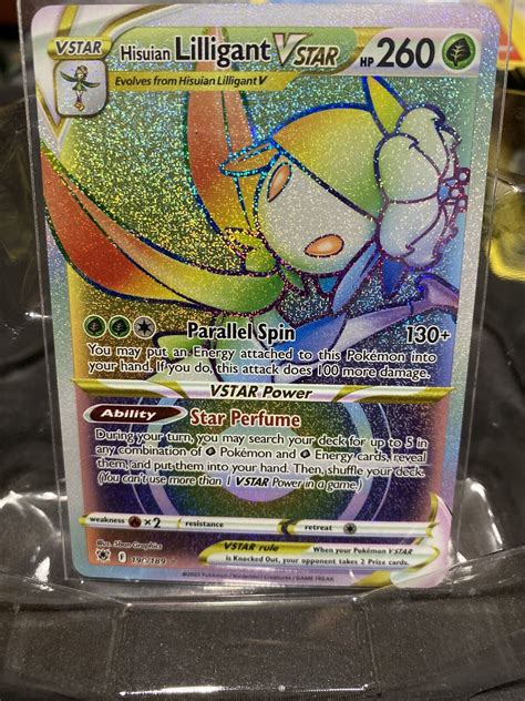 Pokemon Astral Radiance 190 189 Hisuian Lilligant VSTAR Secret Rare