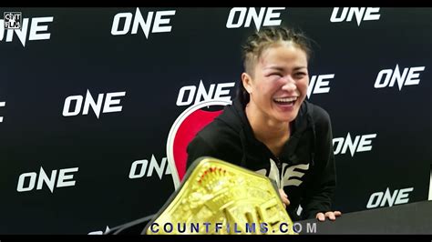 Stamp Fairtex Post Fight Interview One Fight Night 14 Youtube