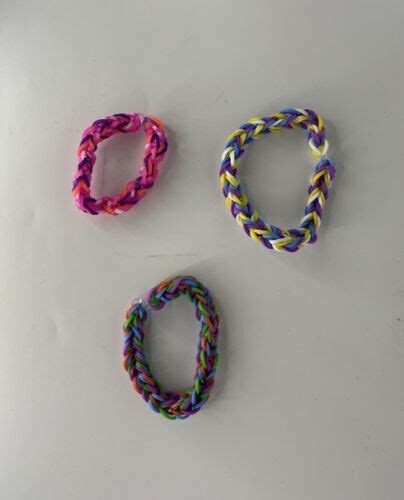 Rubber Band Bracelets Custom Made Friendship Lot B4 Ebay