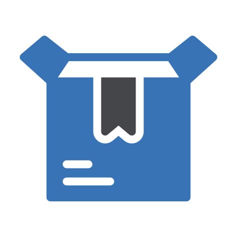 Open Box Generic Blue Icon