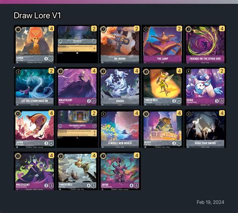 Draw Lore V1 Lorcana Deck • Lorcanagg