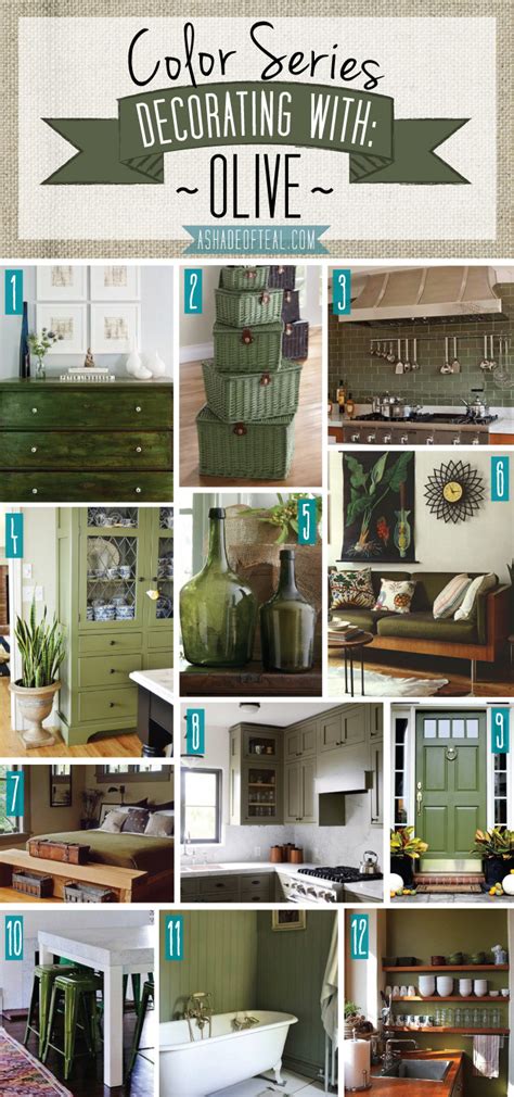 Color Series Decorating With Olive