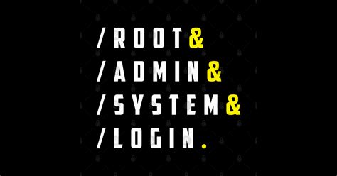 Root Admin System Login Root Sticker TeePublic