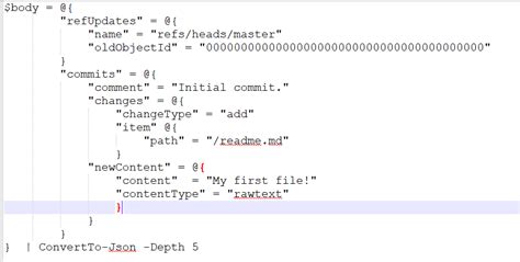 How To Provide The Json Request Body In Azure Powershell Script Task