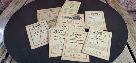 8 Case Combine And Attachment Manuals Aumann Auctions Inc