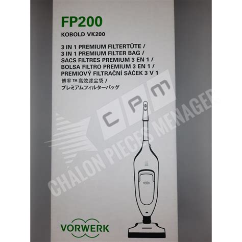SACS FILTRE PREMIUM 3 EN 1 FP200 KOBOLD VK200