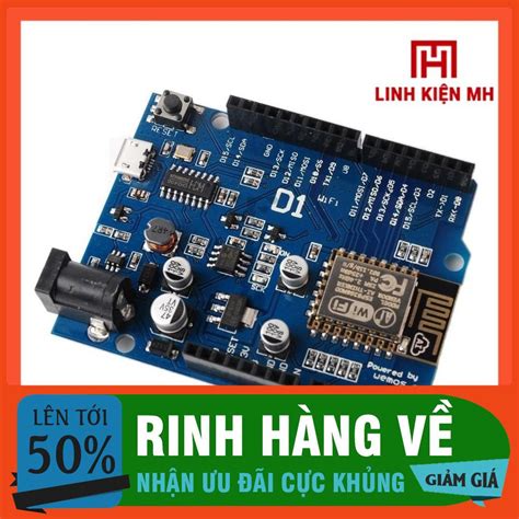 Kit Phát Triển Arduino Tích Hợp Wifi Esp8266 Nodemcu Lua Wemos D1