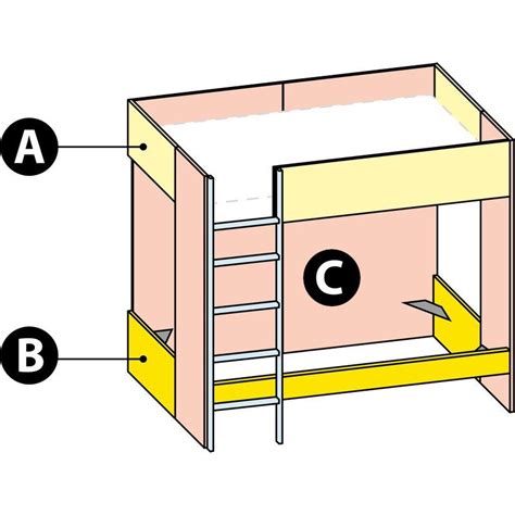 Vendita Mobili Online Letto Castello Letti Dx Scaletta Frontale IAGO Offerte WEBARREDAMENTI