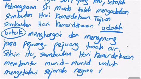 Contoh Karangan Hari Kemerdekaan Upsr