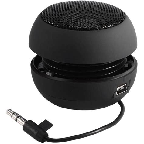 Flyeer Mini Portable Travel Loud Speaker With 3 5mm Audio Cable Low Voltage Built In Retractable