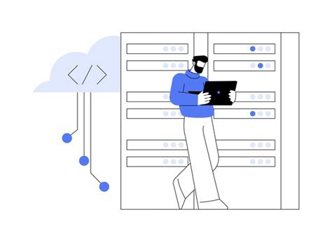 Premium Vector Cloud Infrastructure Engineer Abstract Concept Vector Illustration Professional