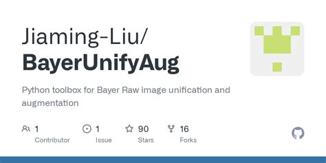 github jiaming liu bayerunifyaug python toolbox for bayer raw image