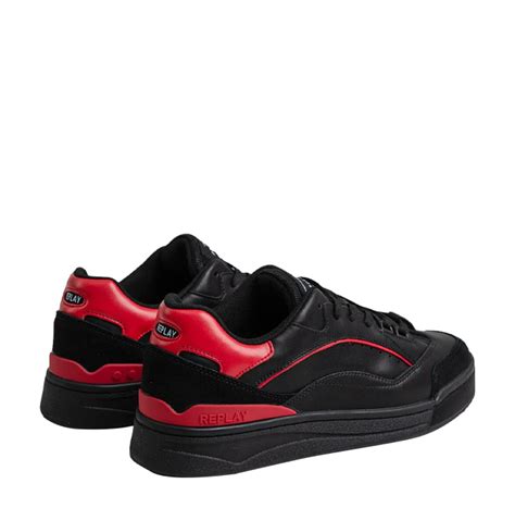 Replay Cross Pro 2 Men's Sneakers - Black/Red | Shop Now