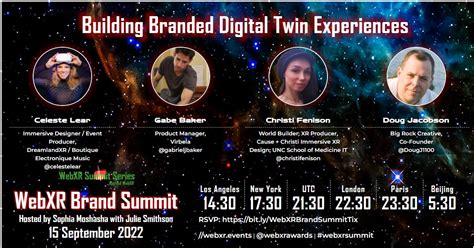 Webxr Brand Summit Building Branded Digital Twin Experiences Cause Christi