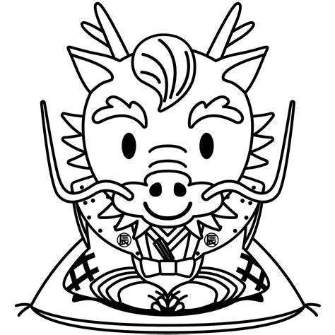 商用フリー・無料イラスト干支辰年（竜・龍・たつどし）tatsudoshi005 商用okフリー素材集「ナイスなイラスト」