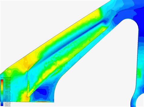Plate 2 Nonlinear Analysis Of Aircraft Engine Bearing Bracket Yoo By Dyoo Simscale