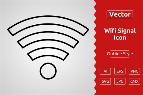 Vector Wifi Signal Outline Icon Design Graphic By Muhammad Atiq · Creative Fabrica