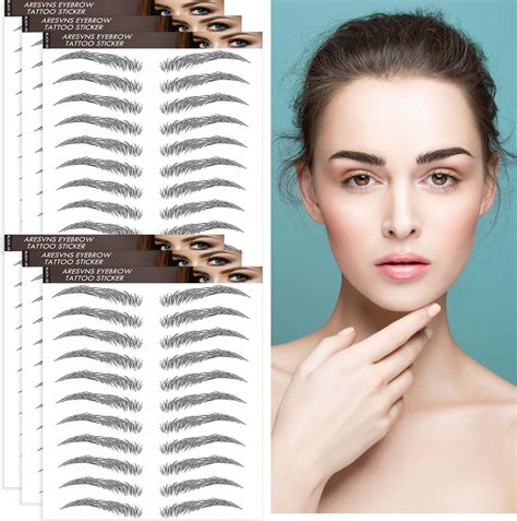 Amazon 22 Pairs 4D Eyebrows Tattoo Hair Like Authentic Eyebrows