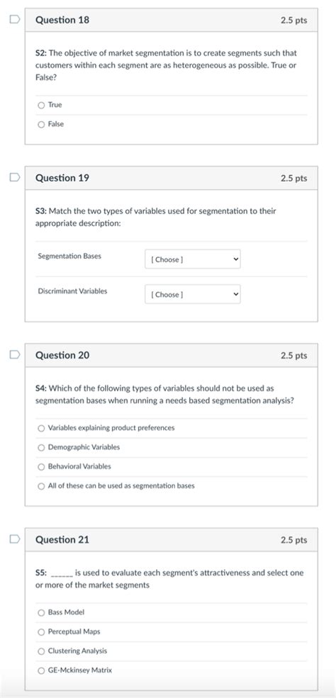 Solved Question Pts S Classify The Following Into Chegg