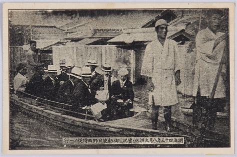 明治四十三年八月大洪水ノ実況絵葉書 Tomuco Tokyo Museum Collection