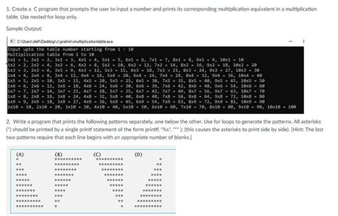 Answered 1 Create A C Program That Prompts The Bartleby