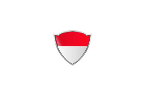Indonesia Flag Shield Design Vector Graphic By Muhammad Rizky Klinsman