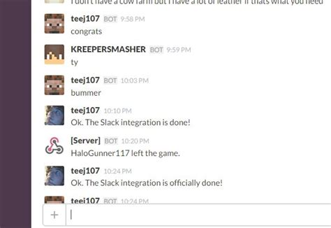 Overview Slackintegration Bukkit Plugins Projects Bukkit