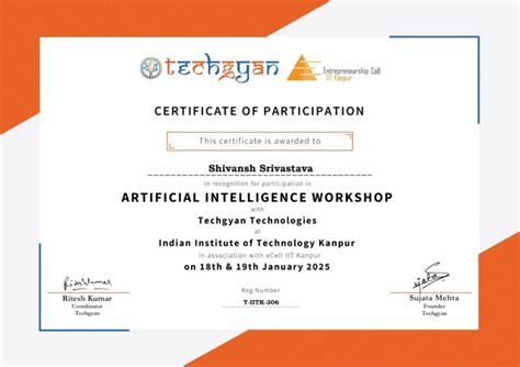 Shivansh Srivastava On Linkedin Ai Techgyan Iitkanpur Learningjourney