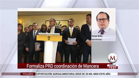 PRD confirma a Mancera como su líder en el Senado Grupo Milenio