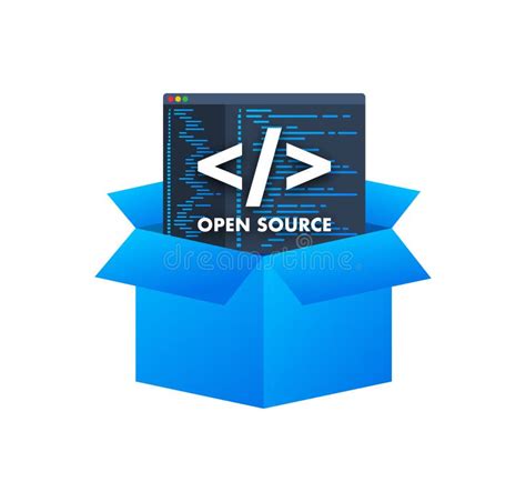 software development and digital technology concept open source stock