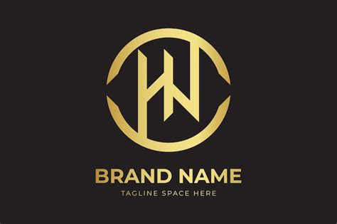 Design De Logotipo De Letra Hn Design De Logotipo Criativo Hn Design De