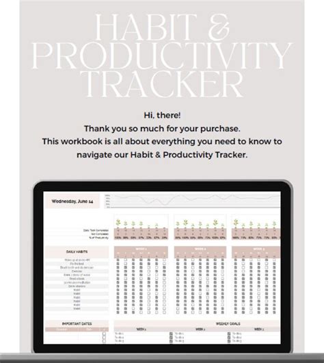 Habit Tracker Spreadsheet Google Sheets Daily Weekly Monthly Habit