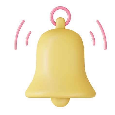 3d Illustration Icon Of Bell Notification For Ui Ux Web Mobile App Social Media Ads 24704163 Png
