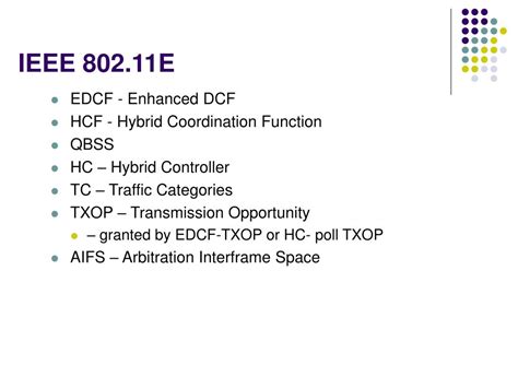 Ppt Ieee Overview Mustafa Ergen Ergen Eecs Berkeley Uc