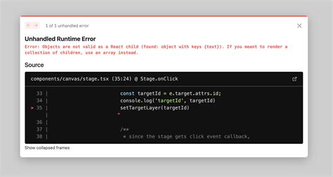 Error: Objects are not valid as a React child (found: object with keys {text}). If you meant to ...