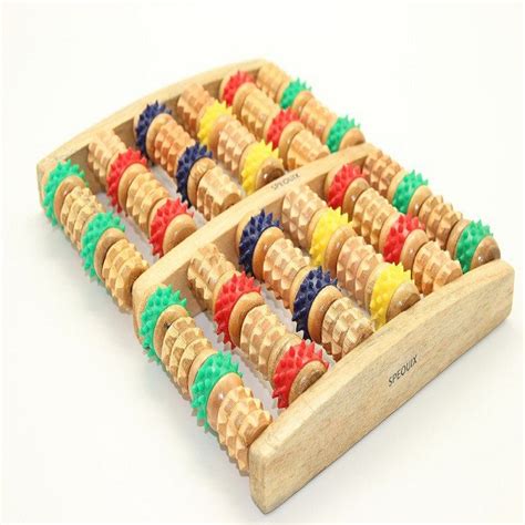 Colorful Massage Roller Wooden Roller Foot Massager In Pakistan Choozpk
