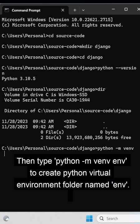 How To Create Python Virtual Environment Using Command In Command