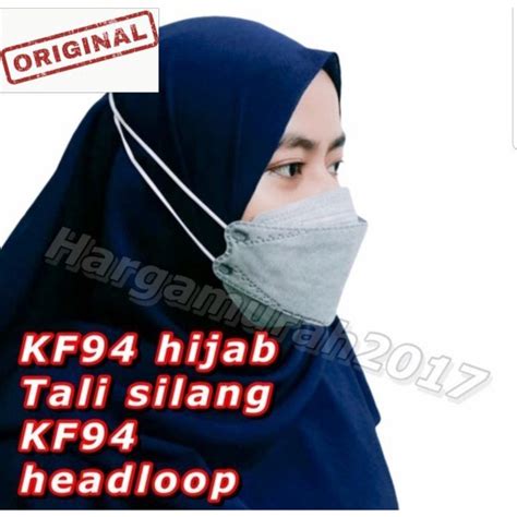 Jual Masker Hijab Headloop 4 Ply Masker 3d Model Evo Plusmed Isi 5 Pcs