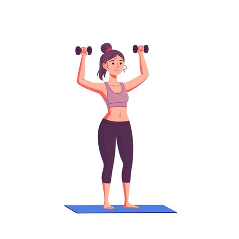 女生举哑铃图片高清图片素材