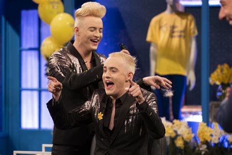 Late Late Show Viewers Praise Jedward After Twins Shave Their Famous Quiffs For Charity Goss Ie