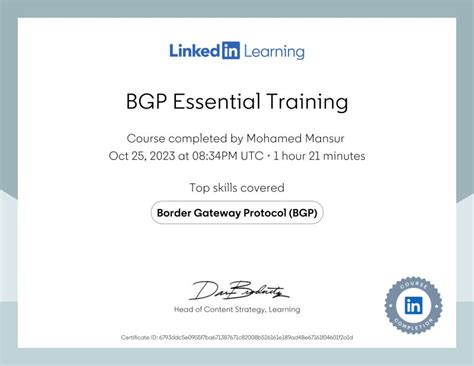 Mohamed Mansur On Linkedin Certificate Of Completion