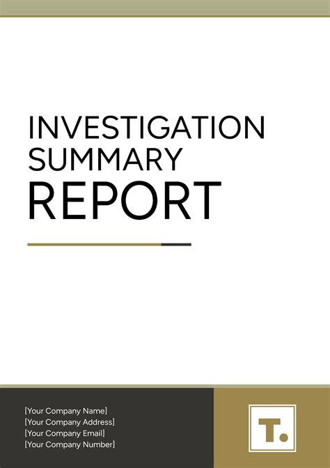 Free Investigation Summary Report Template To Edit Online Free Investigation Summary Report Template To Edit Online