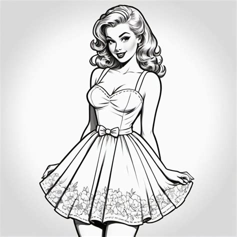 Pin Up Girl Drawing Artofit