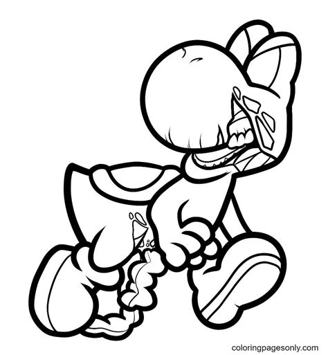 79 Yoshi Coloring Pages ColoringPagesOnly