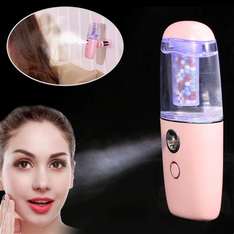 Hydrating Nano Mist Sprayer Facial Steamer Mini USB Rechargeable Nano ...