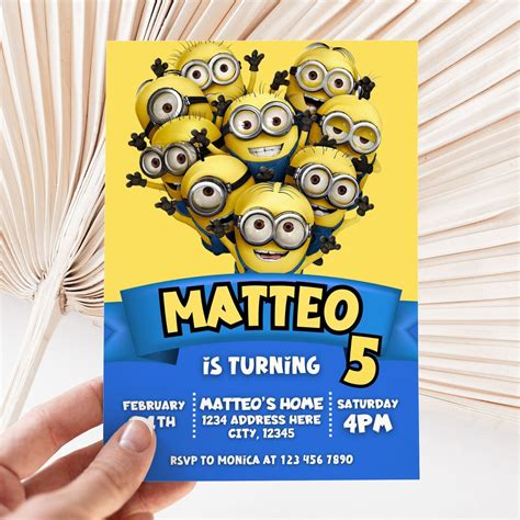 Minions Birthday Invitation Mama Life Printables