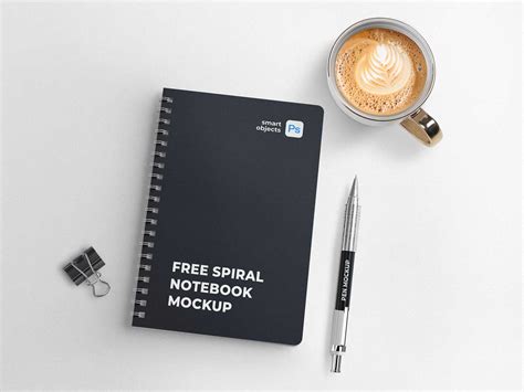Free Notebook Mockup The Free Mockup