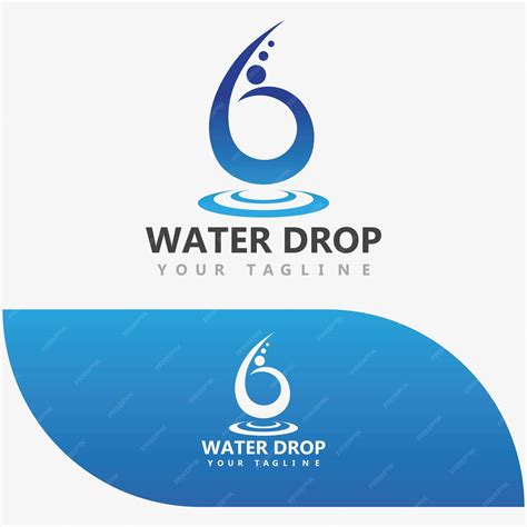 Premium Vector Abstract Modern Water Drop Logo Line Design
