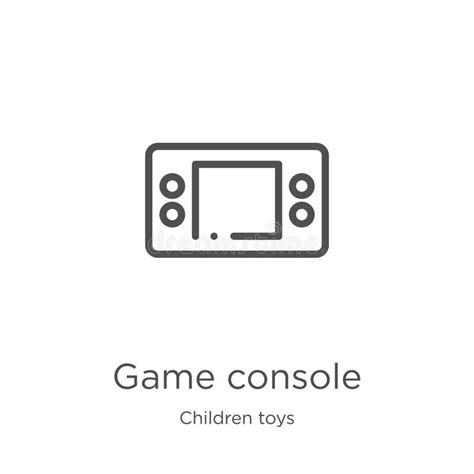 Game Console Icon Vector From Gaming Collection Thin Line Game Console Outline Icon Vector